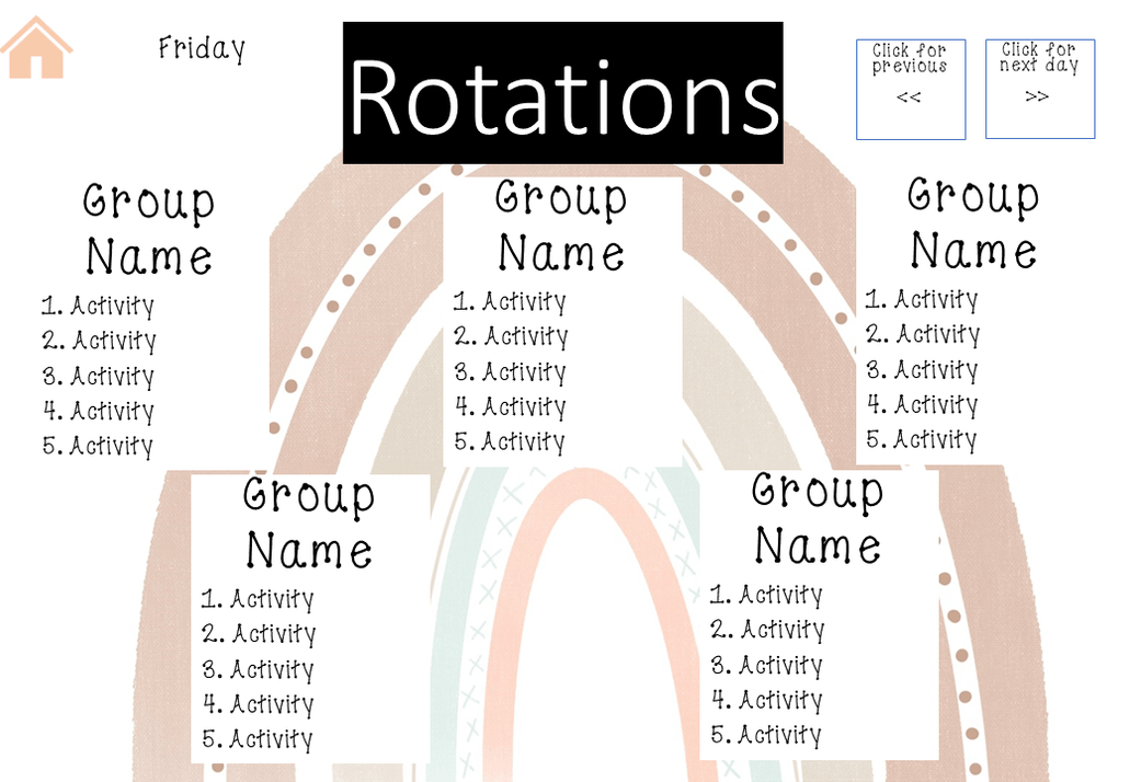 Boho Rainbow Pink - Ultimate Teacher Dashboard Editable Daily Agenda S ...