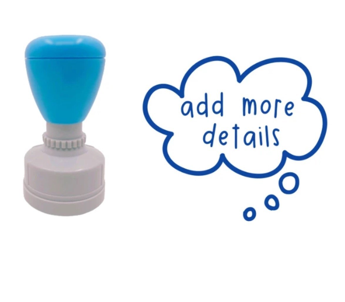 Add More Details Stamp - Teacherlatte — Teach Fun Oz Resources