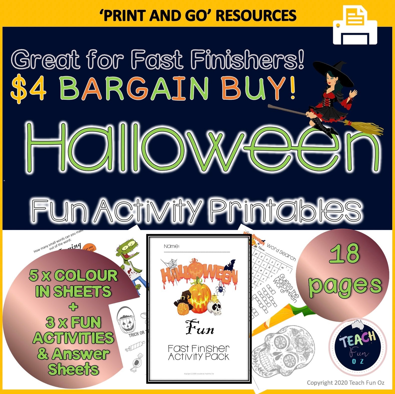 Worksheets and Printables — Teach Fun Oz