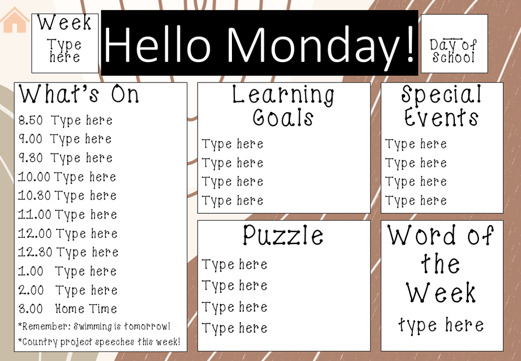Neutral Geo - Ultimate Teacher Dashboard Editable Daily Agenda Slides ...