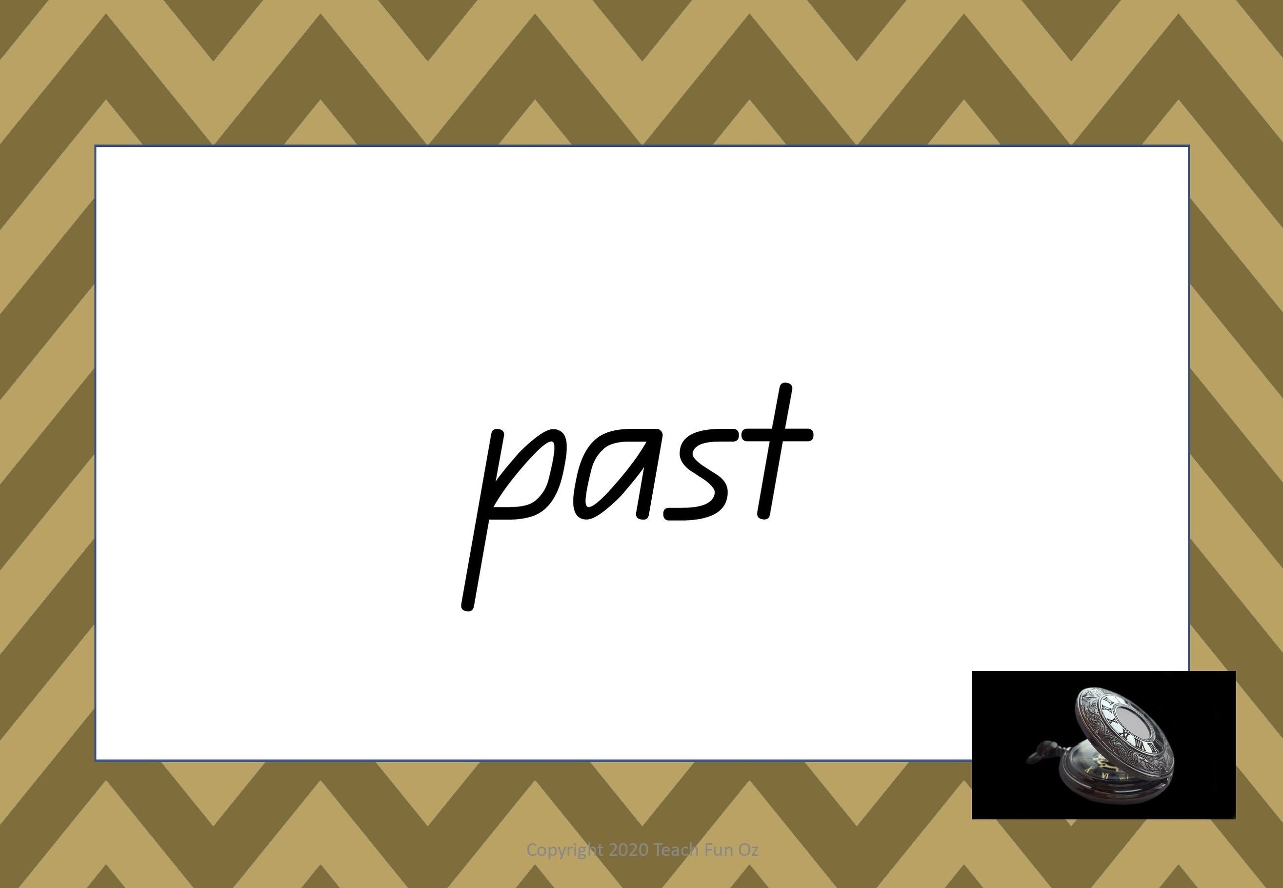 Southern Hemisphere Past and Present Time Words Calendar Seasons Mega ...