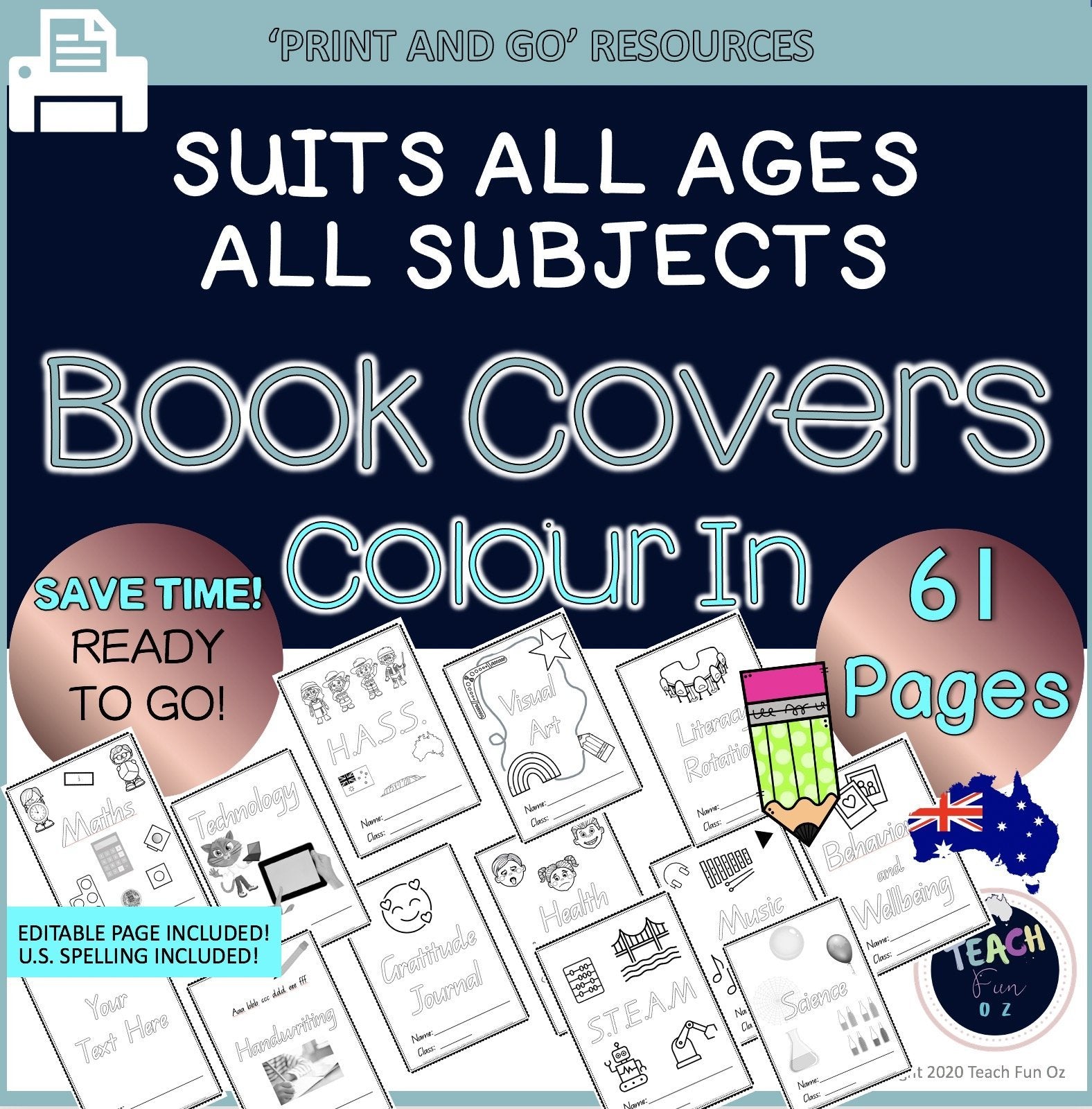 Subject Book Covers Title Pages Primary Colour In Australian Subjects ...