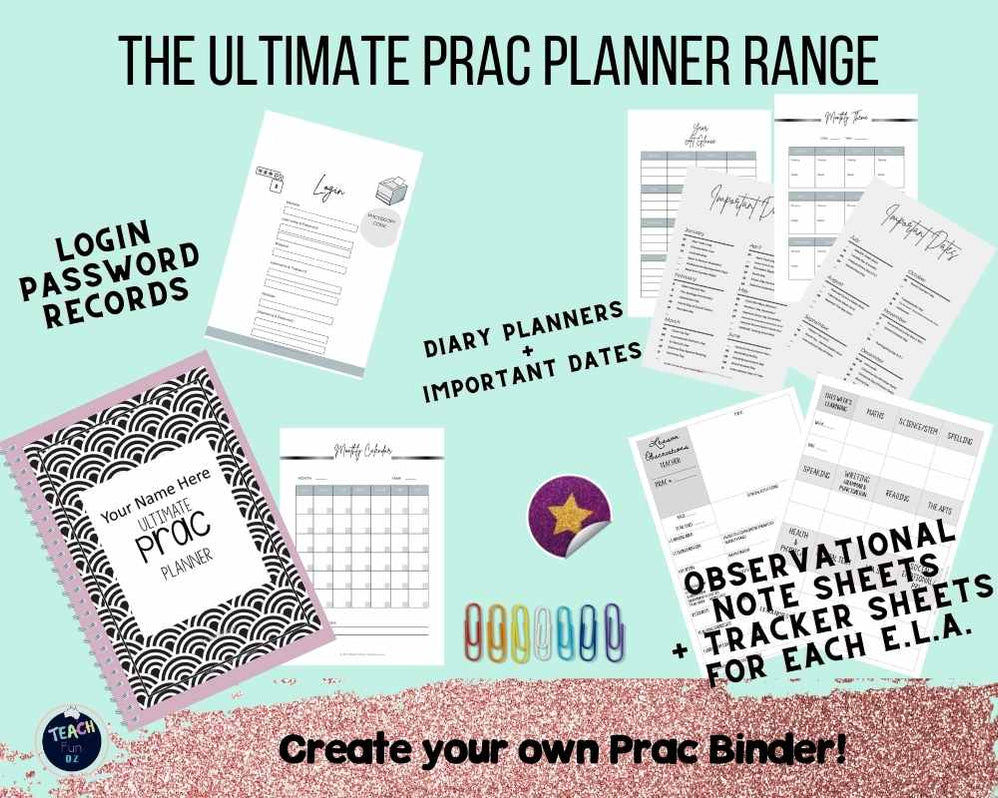The Ultimate Prac Teacher Planner for pre service practicums printable ...