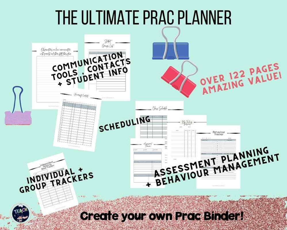 The Ultimate Prac Teacher Planner for pre service practicums printable ...