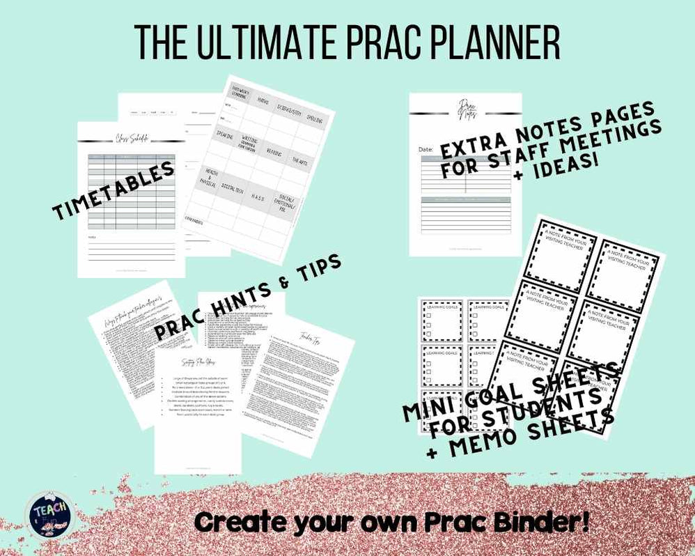 The Ultimate Prac Teacher Planner for pre service practicums printable ...