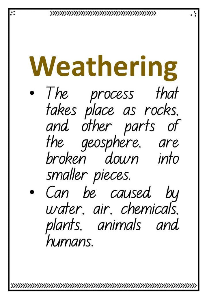 Weathering and Erosion Year 5 Science Weather Unit Australian Curricul ...